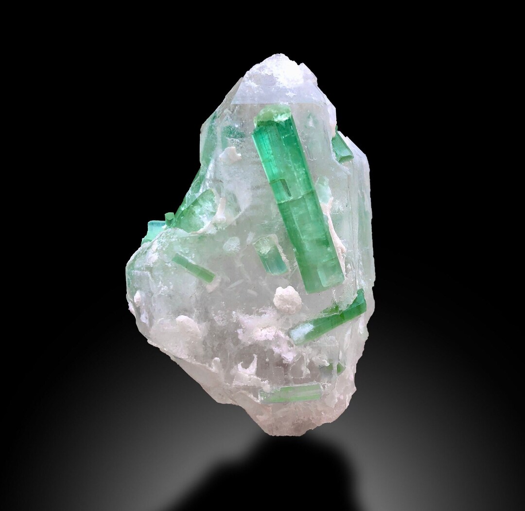 100% Natural Completely Terminated Green Watermelon Tourmaline Crystals ...