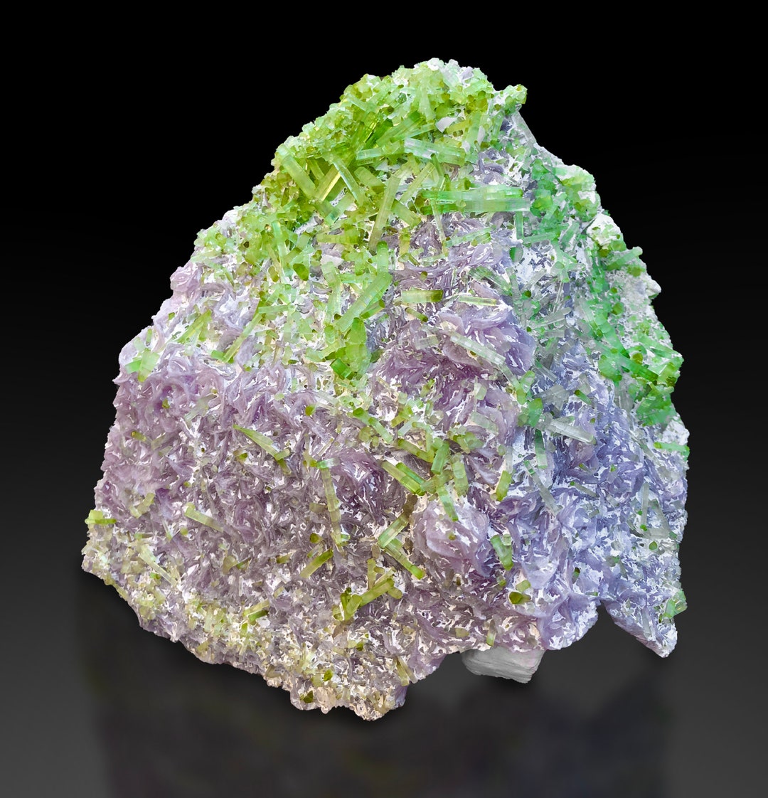 100% Natural Completely Terminated Green Color Transparent Tourmaline ...