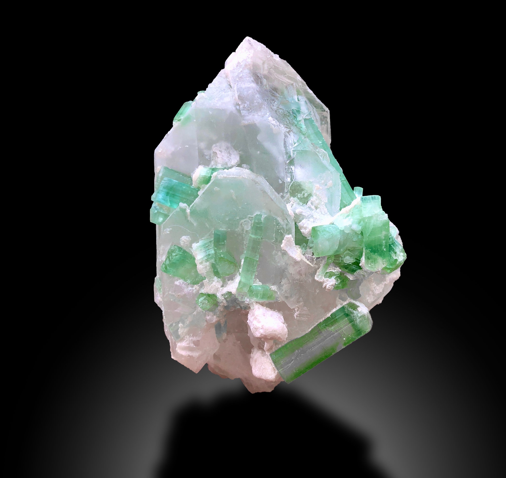 100% Natural Completely Terminated Green Watermelon Tourmaline Crystals ...