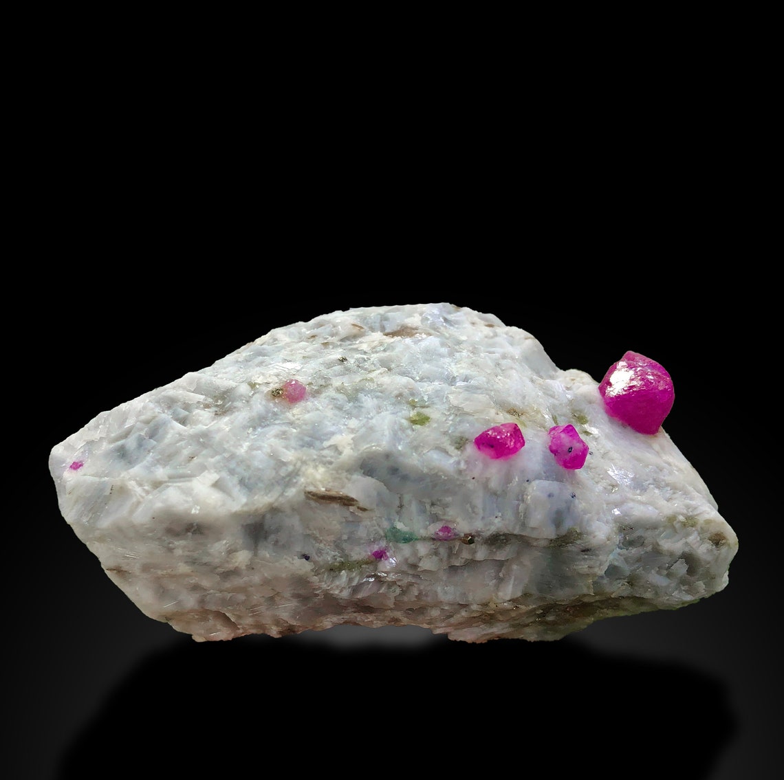 Ruby Crystals on Matrix With Pyrite, Natural Ruby, Ruby Specimen, Raw Mineral, Crystal Specimen ...