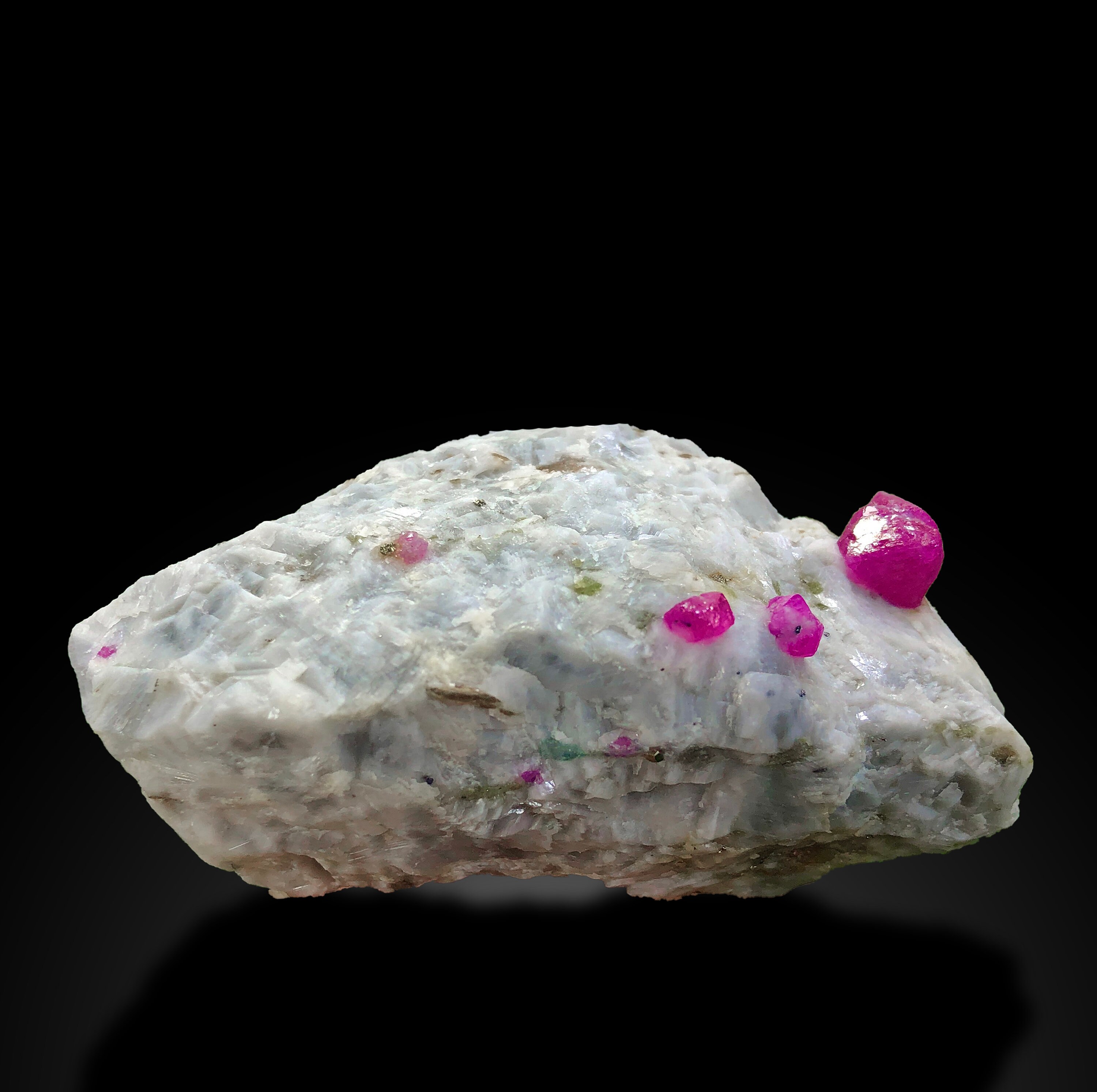 Ruby Crystals on Matrix With Pyrite, Natural Ruby, Ruby Specimen, Raw Mineral, Crystal Specimen ...