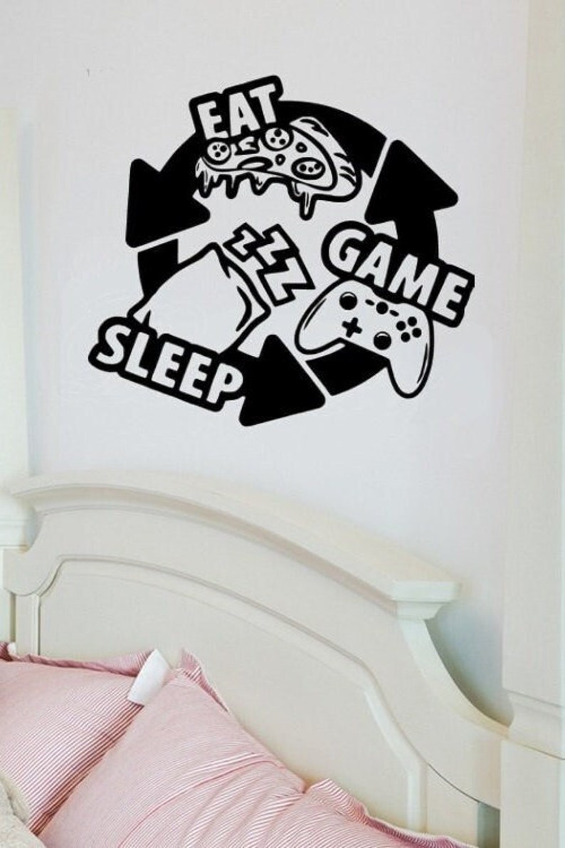 Eat, Sleep, Game Vinyl Decal - Etsy