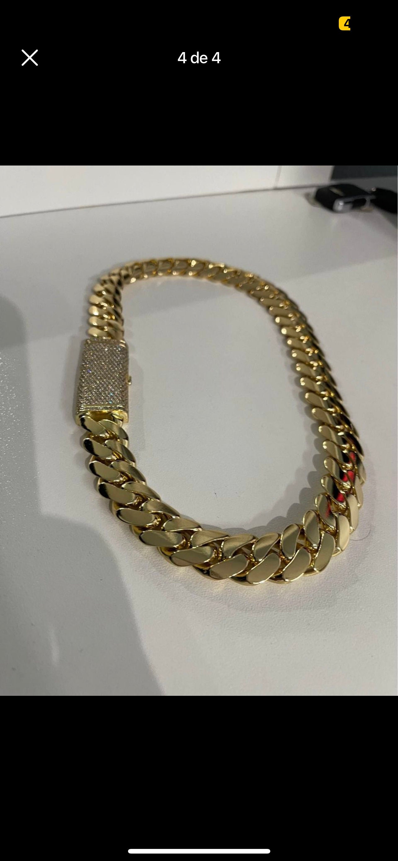 Cuban Gold Plating Silver Chains SILVER .999 Plated in 14K GOLD - Etsy