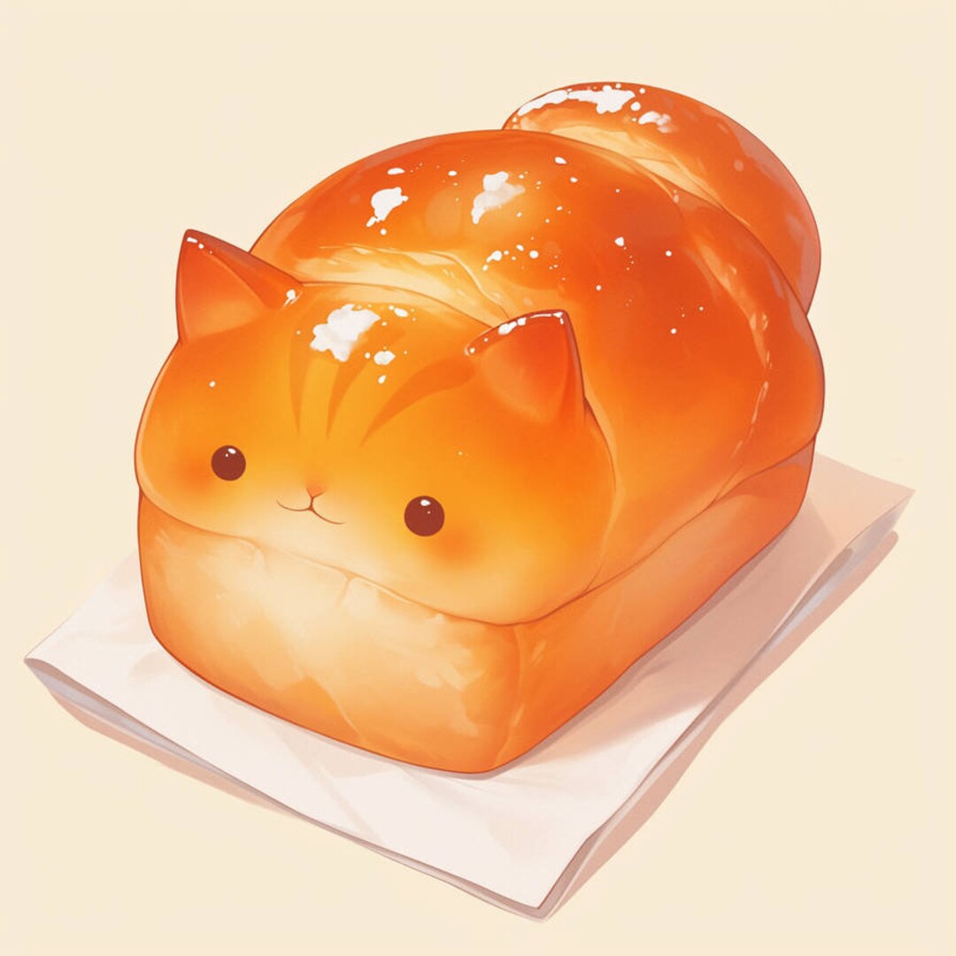 ON HIATUS -- You Can Still Request -- Bread Cats Freshly Baked Cute Art ...
