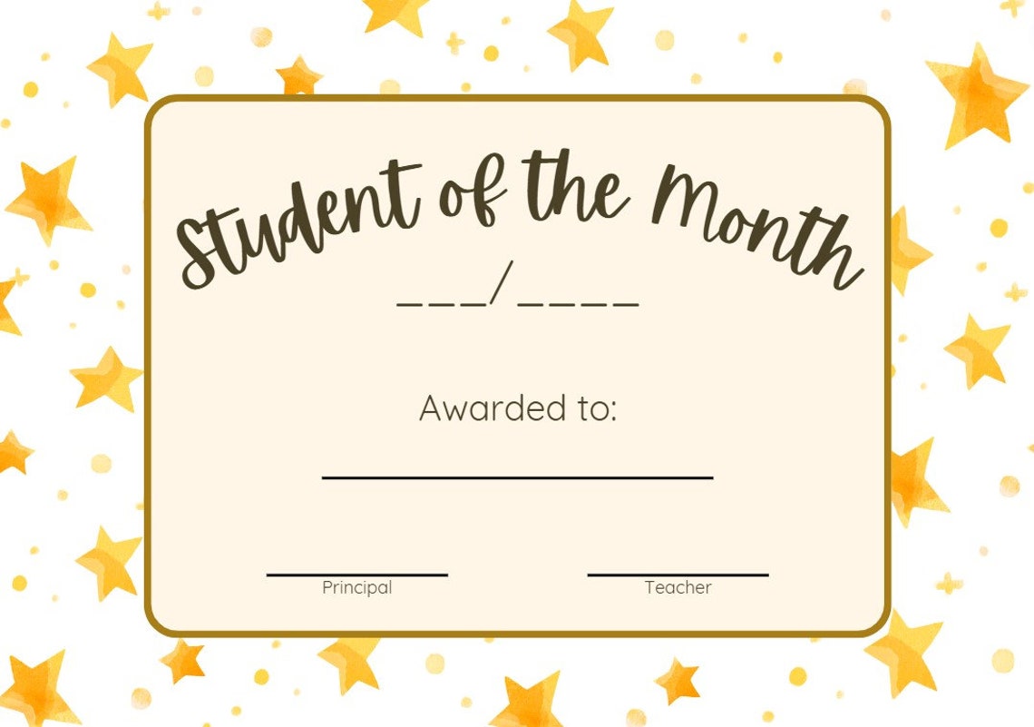 Student Awards Pack Etsy