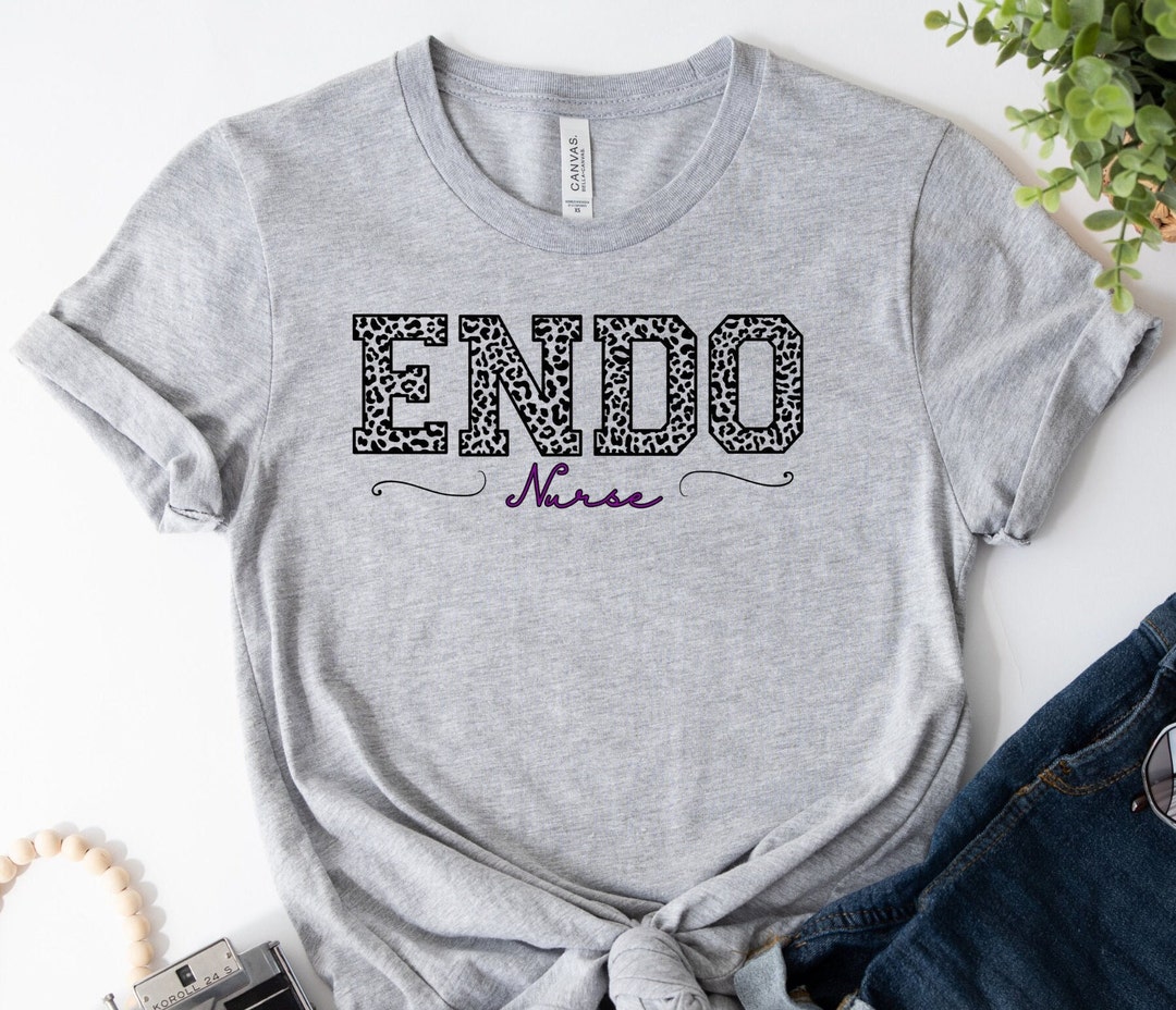 Endoscopy Nurse T-shirt Endo Nurse Leopard Animal Print Tee - Etsy