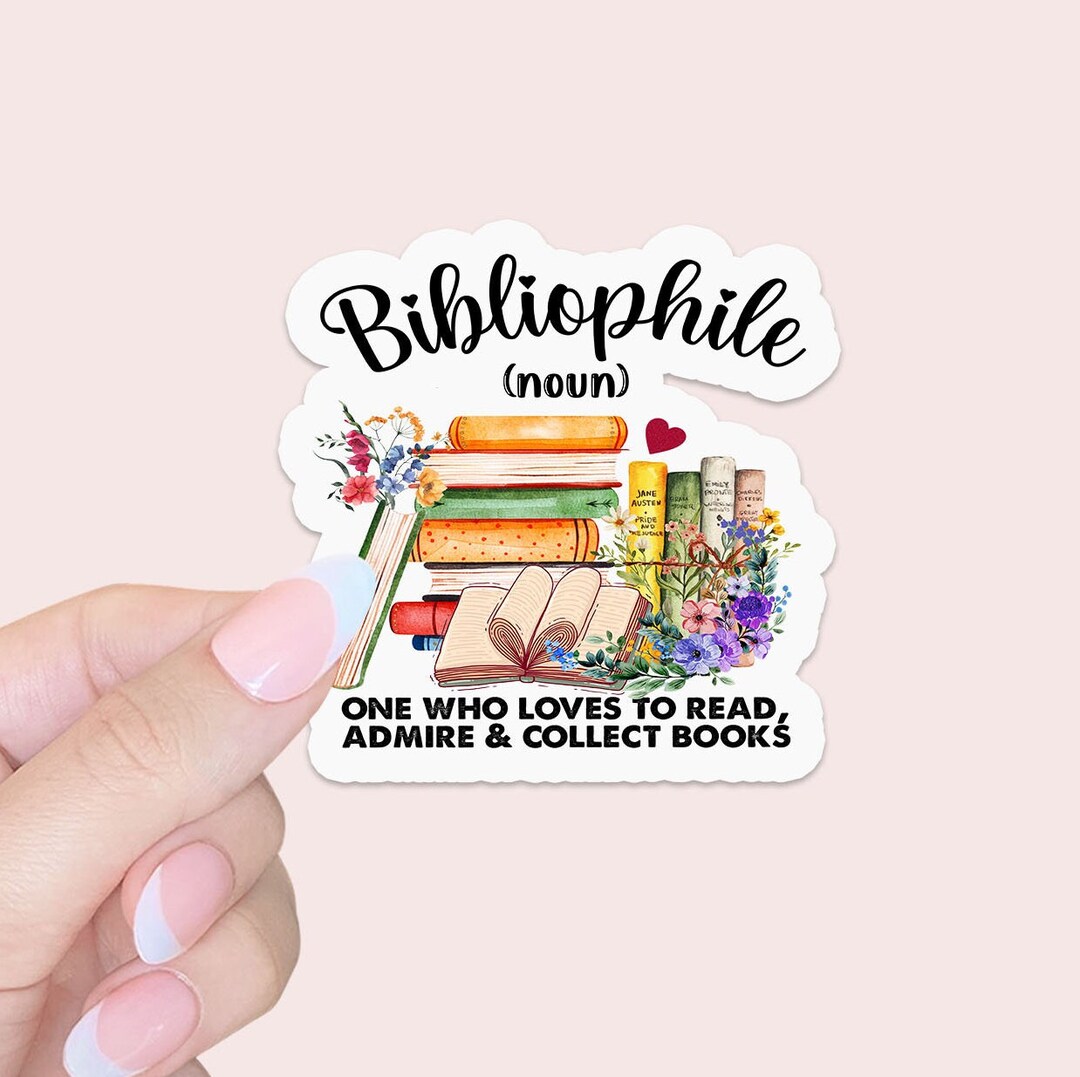 Bibliophile noun Sticker Bookish Sticker Bookish Merch - Etsy