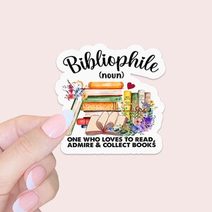 Bibliophile noun Sticker Bookish Sticker Bookish Merch - Etsy
