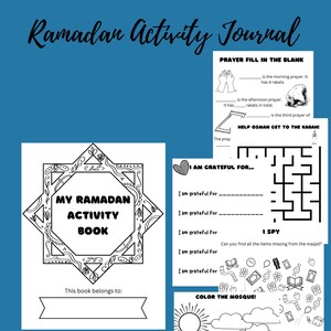 Ramadan Activity Book Printable Islamic Activity Book for Muslim Kids ...