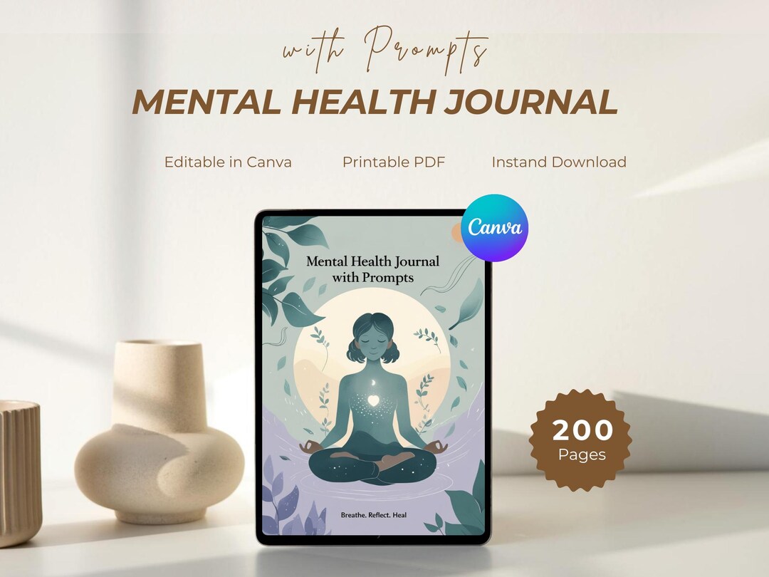 Printable Mental Health Journal PDF Mental Health Reflection and ...
