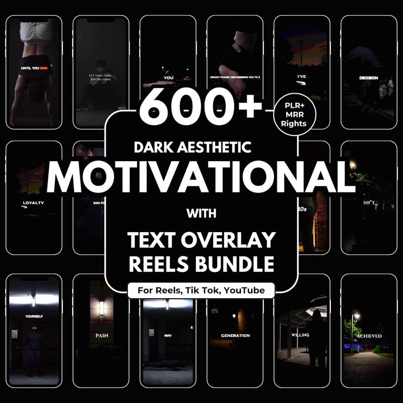 Dark Motivation Reel - Etsy