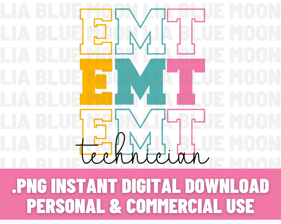 EMT Png Emergency Medical Technician Png EMS Paramedic Png - Etsy