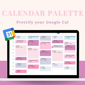 Google Calendar Customisation Palette ~ Candy Dream - Etsy