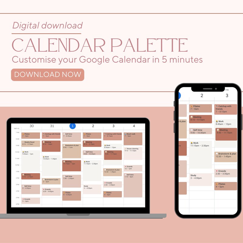 Digital Calendar - Etsy
