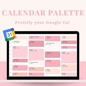 Google Calendar Customisation Palette Sweet Peach - Etsy
