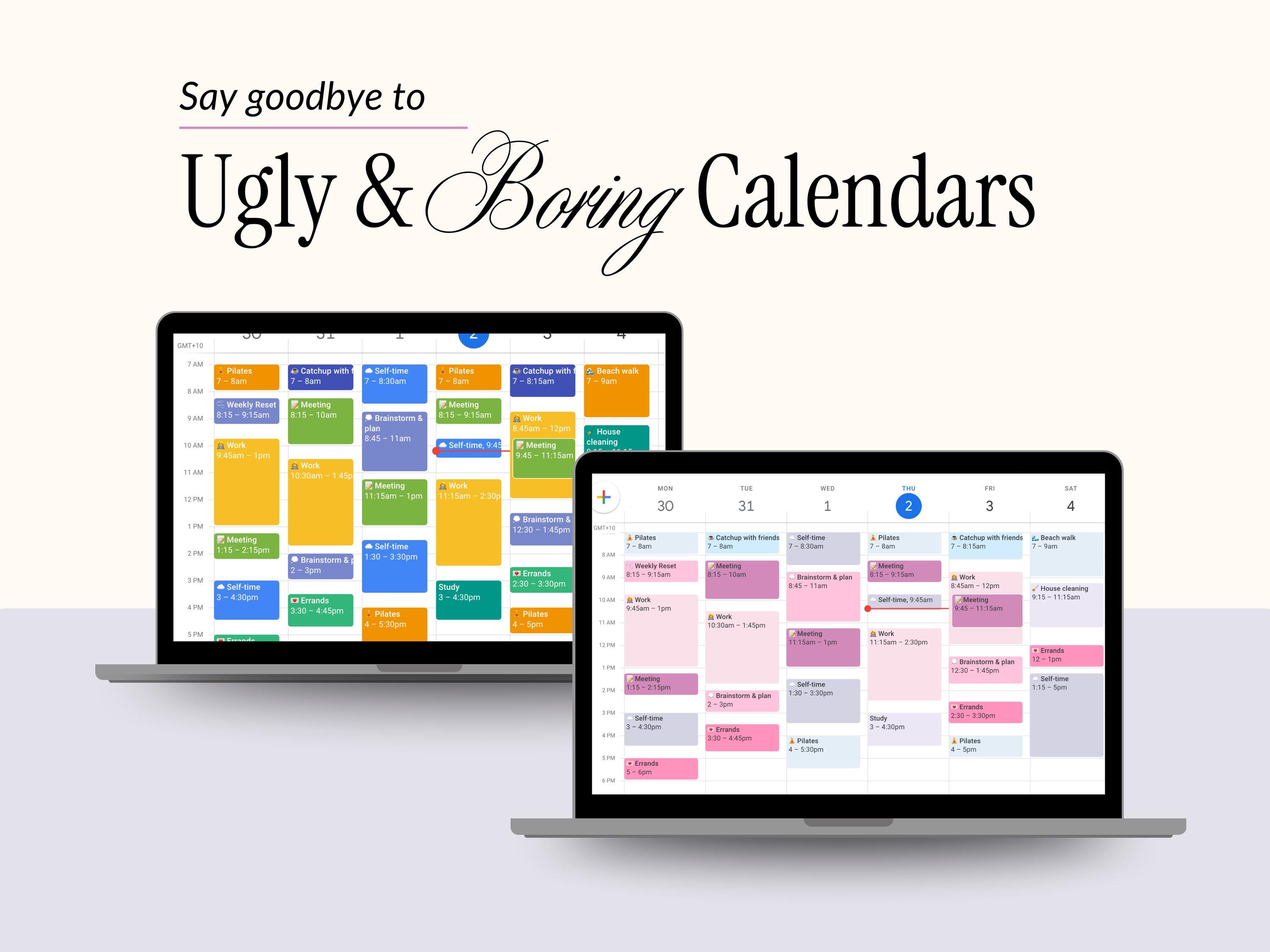 Google Calendar Customisation Palette ~ Candy Dream - Etsy