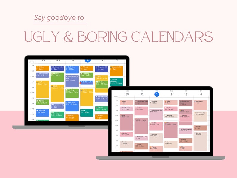 Custom Calendar Palette Pretty Plum - Etsy