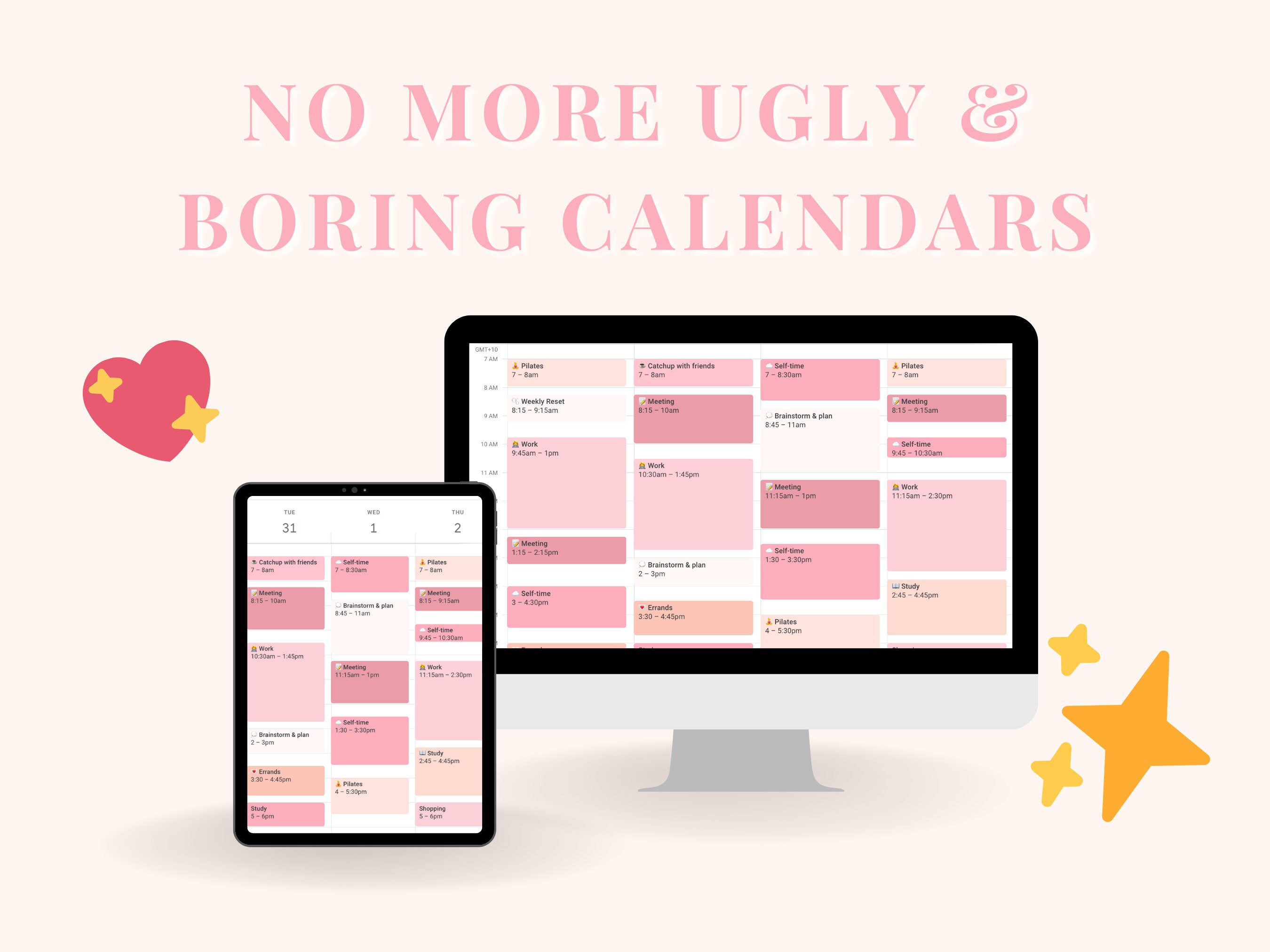 Google Calendar Customisation Palette Sweet Peach - Etsy