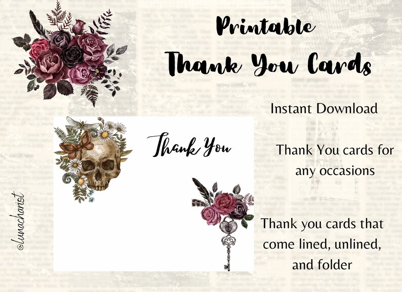 Thank You Cards for Any Special Occasion Printable - Etsy