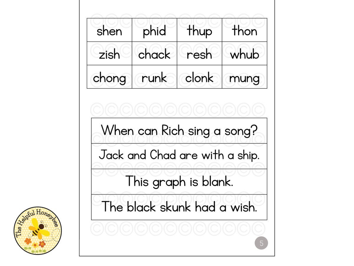 Quick Phonics Assessment Screener PRINT ONLY Digital Download - Etsy