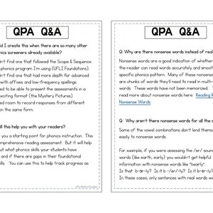 Quick Phonics Assessment Screener PRINT ONLY Digital Download - Etsy