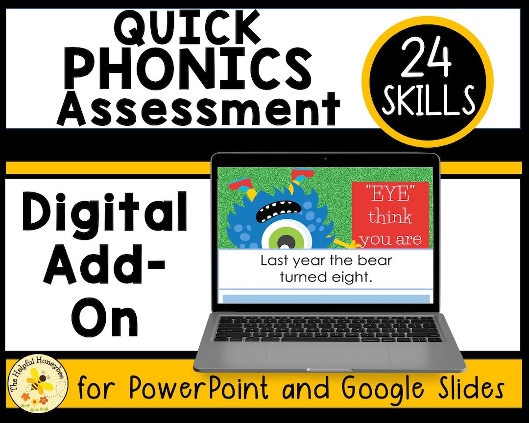 Quick Phonics Assessment Screener Digital ADD-ON for Powerpoint ...