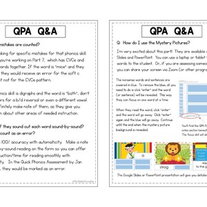 Quick Phonics Assessment Screener PRINT ONLY Digital Download - Etsy