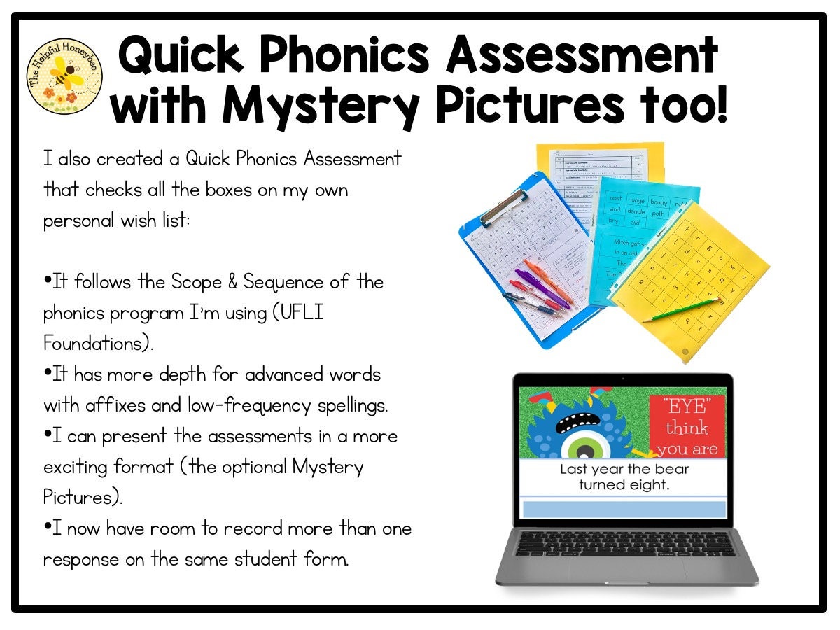 Quick Phonics Assessment Screener Digital ADD-ON for Powerpoint ...