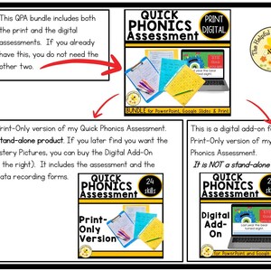 Quick Phonics Assessment Screener PRINT ONLY Digital Download - Etsy