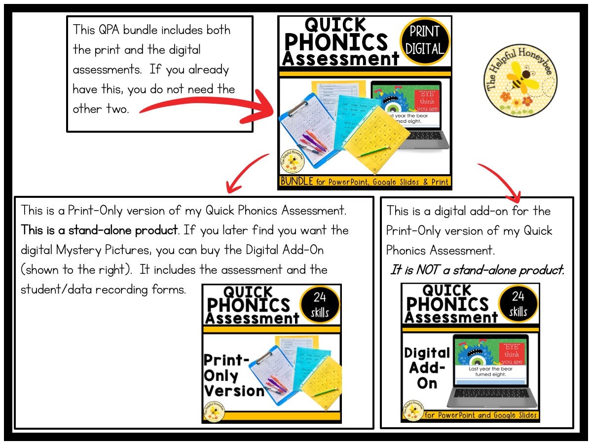 Quick Phonics Assessment Screener PRINT ONLY Digital Download - Etsy