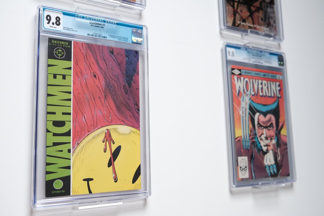SET of 4x, Comic Book Wall Mount, PREMIUM Display Graded Comics, CGC ...