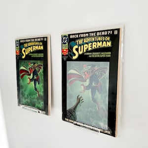 PREMIUM Comic Book Wall Mount, Comic Book Hanger, Wall Organizer ...