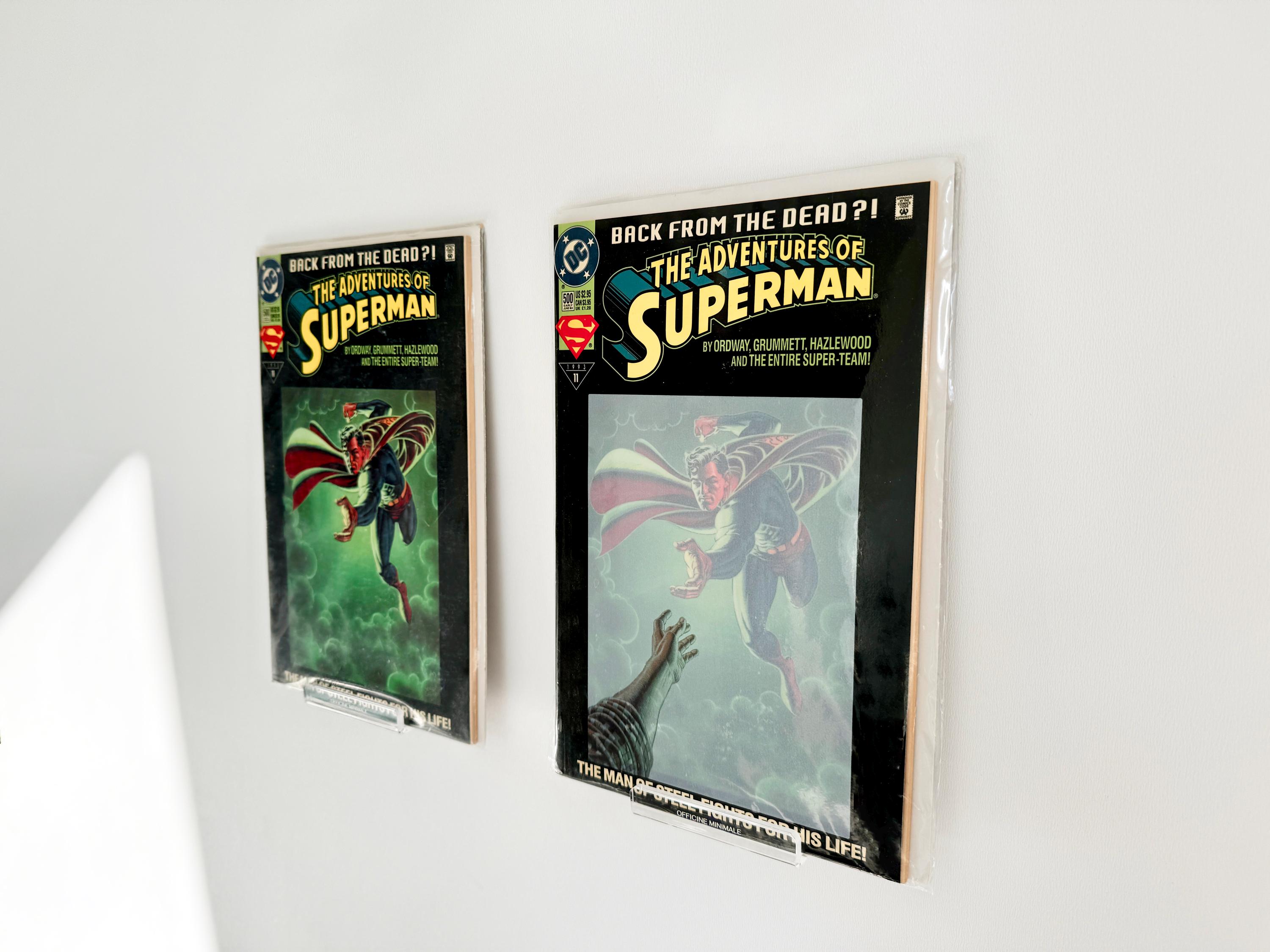 PREMIUM Comic Book Wall Mount, Comic Book Hanger, Wall Organizer ...