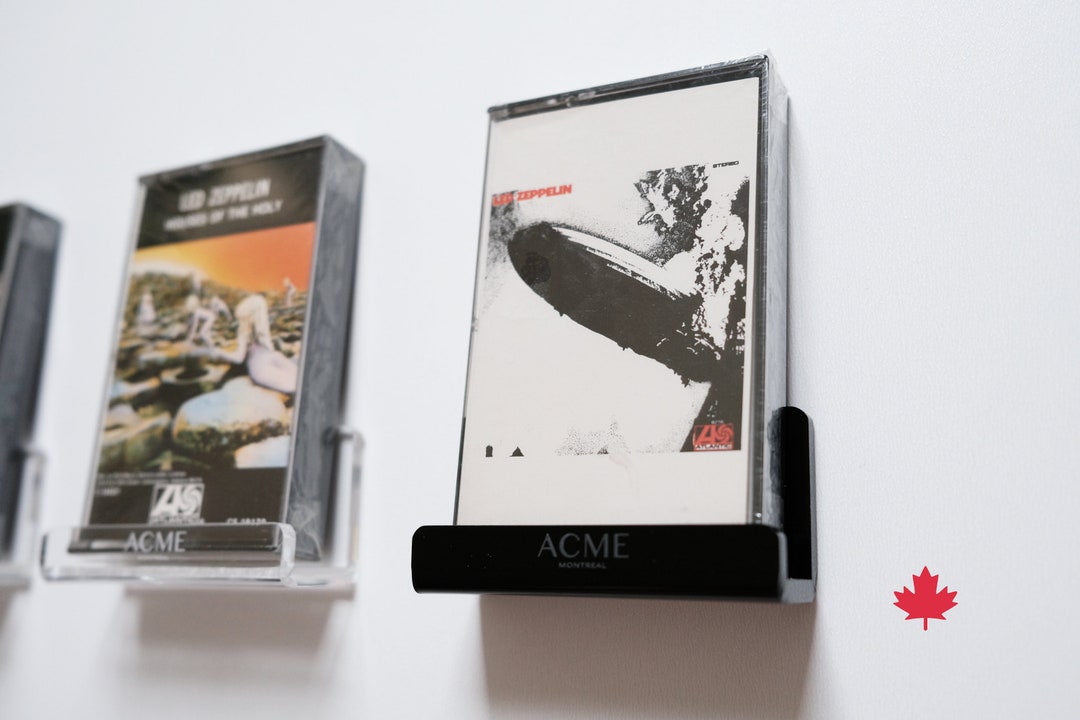 Premium Cassette Tape Wall Mount, Cassette Tape Hanger, Display Storage ...