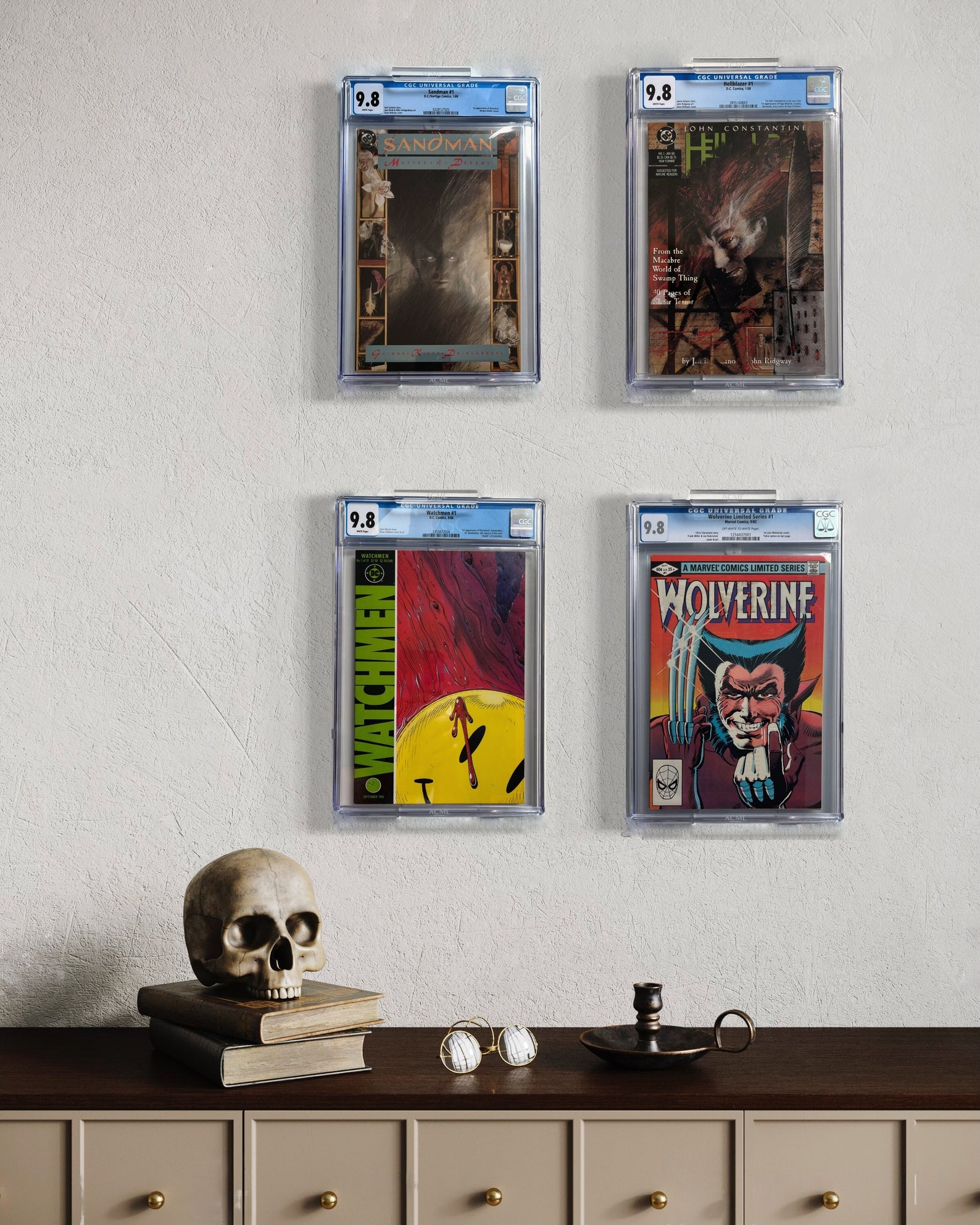 PREMIUM Comic Book Wall Mount, Comic Book Hanger, Wall Organizer ...
