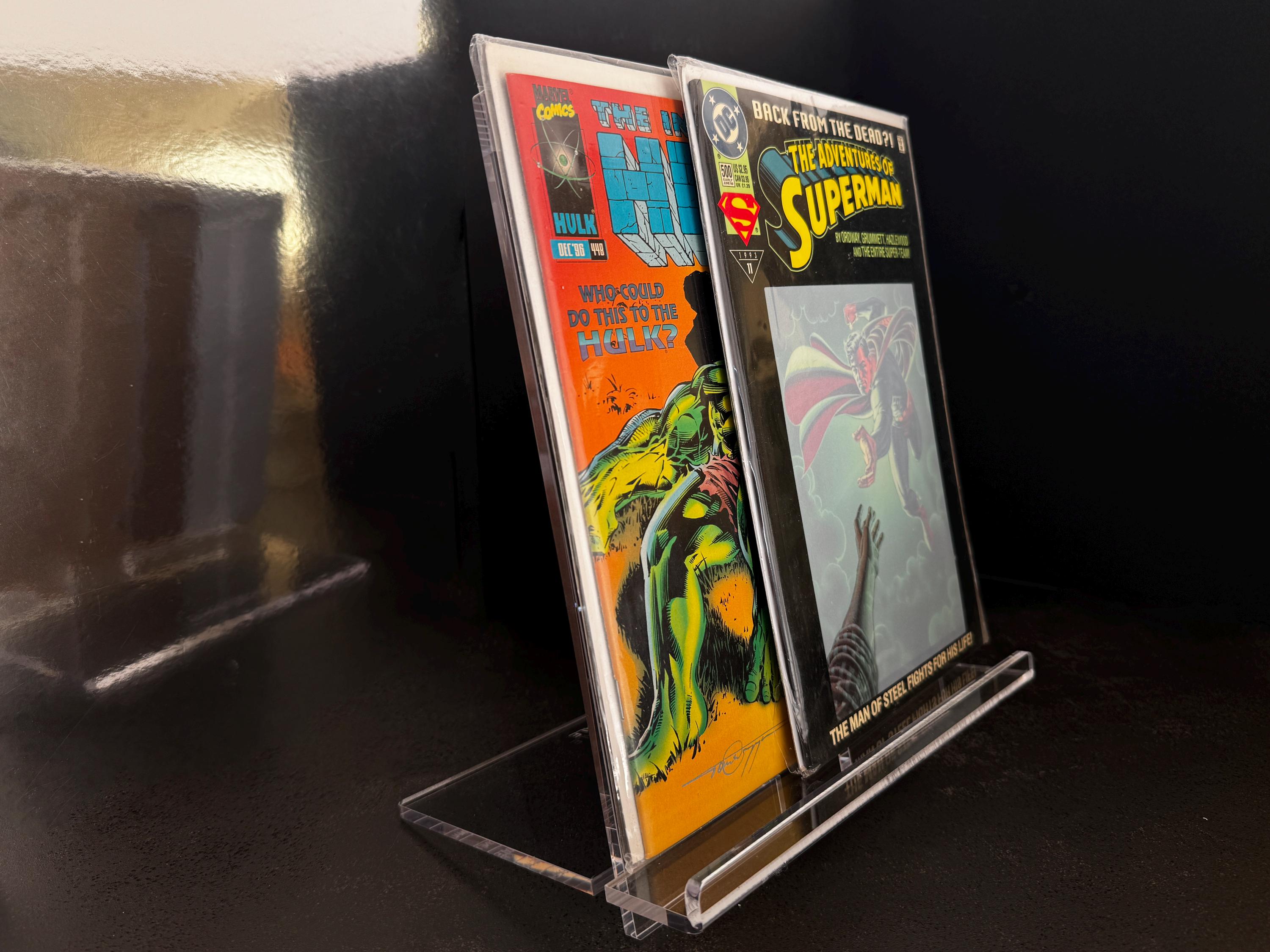 Graded Comic Book Display | Acrylic Slab Stand | Minimalist Design by ...