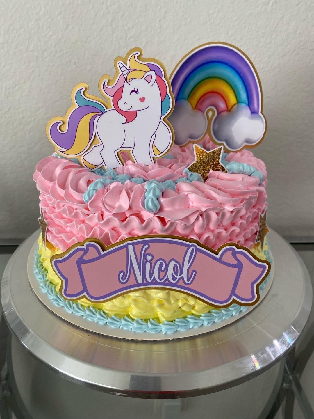 Unicorn Cake Topper - Etsy