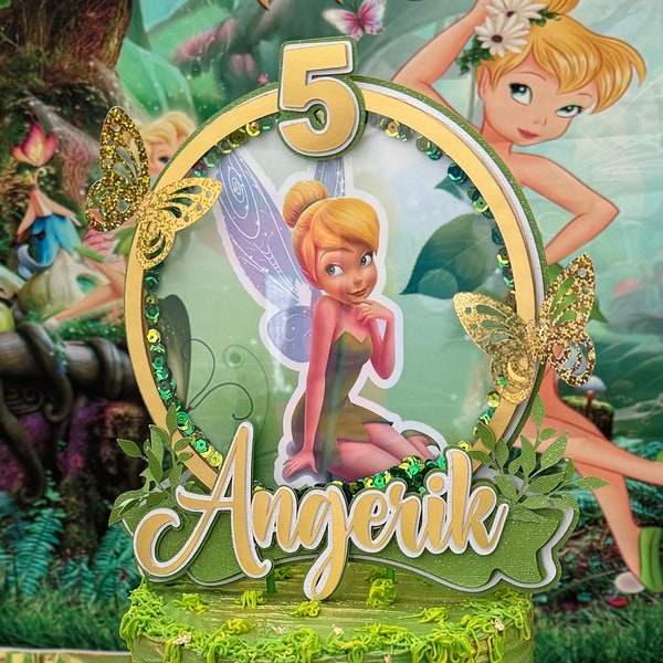 Tinkerbell Cake Toppers - Etsy
