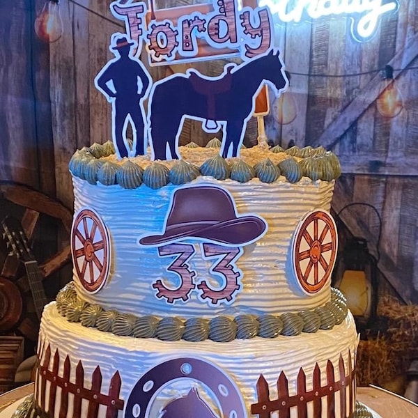 Topper vaquero - Etsy México