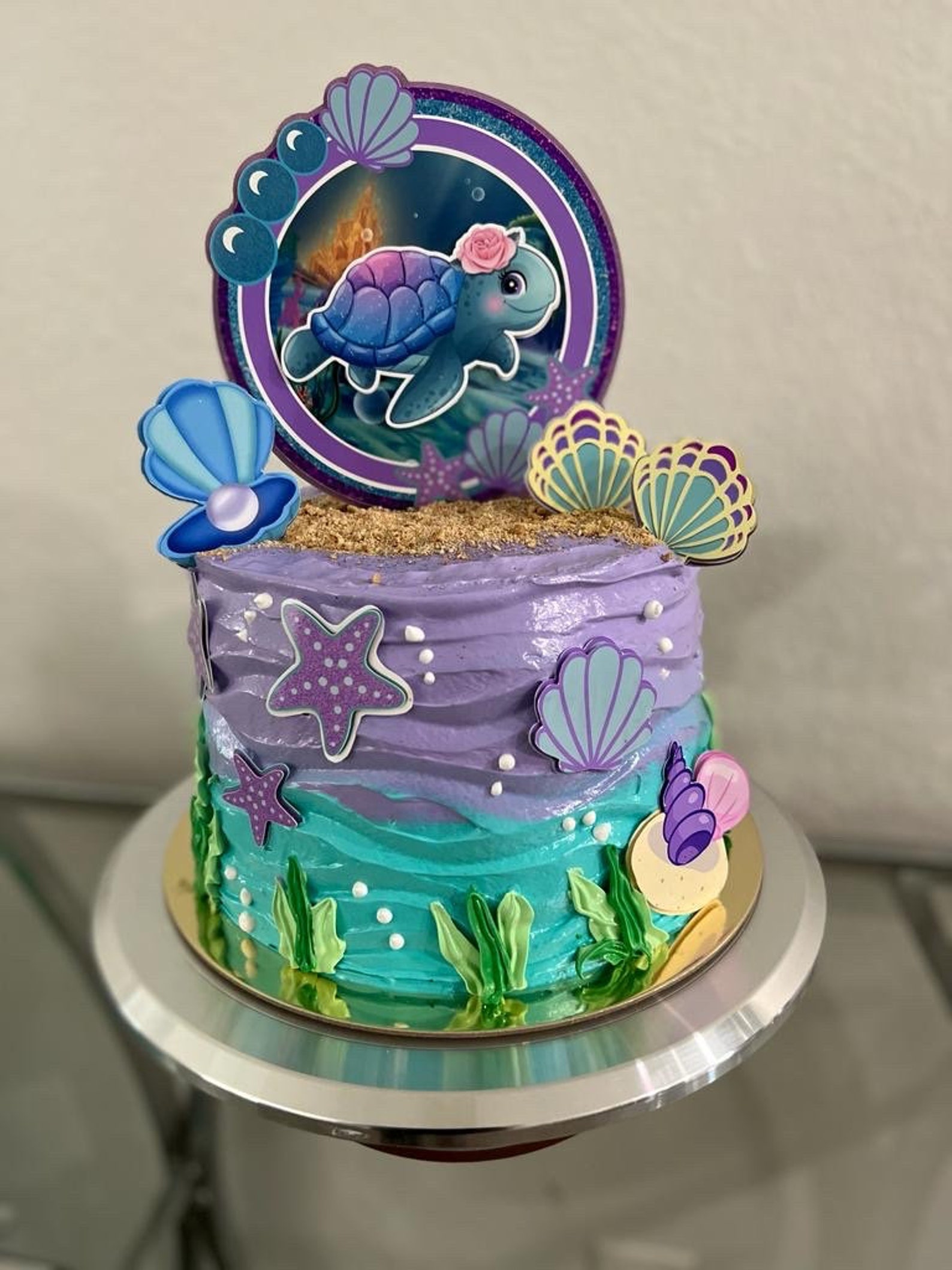 Cake Topper Turtle - Etsy