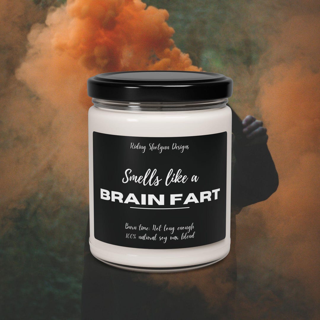 Smells Like a Brain Fart Funny Candle, Funny Gift for Him Her, Unique ...