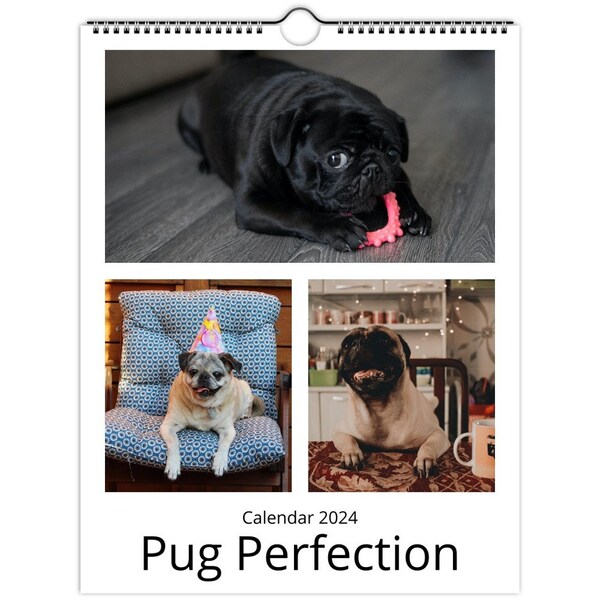 Pug Calendar - Etsy