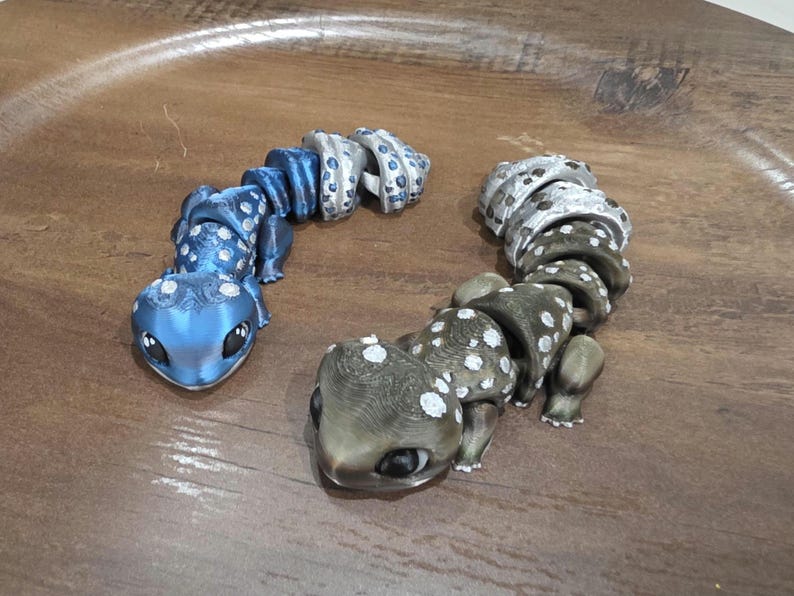 Leopard Gecko - Chibi Style - Articulated 3D Print - Unique Colors ...