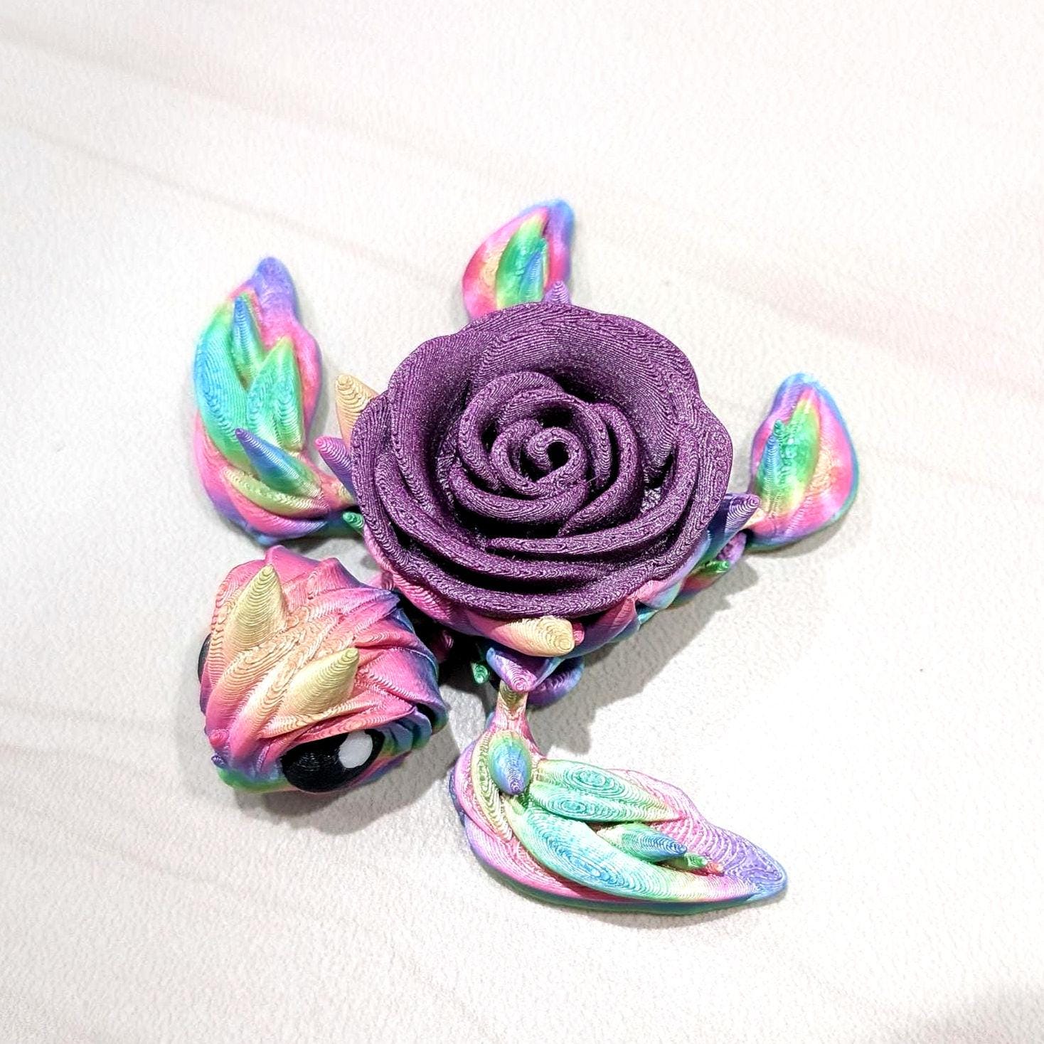 Rose Turtle - 3D Print - Cinderwing 3D - Mothers Day, Anniversary ...