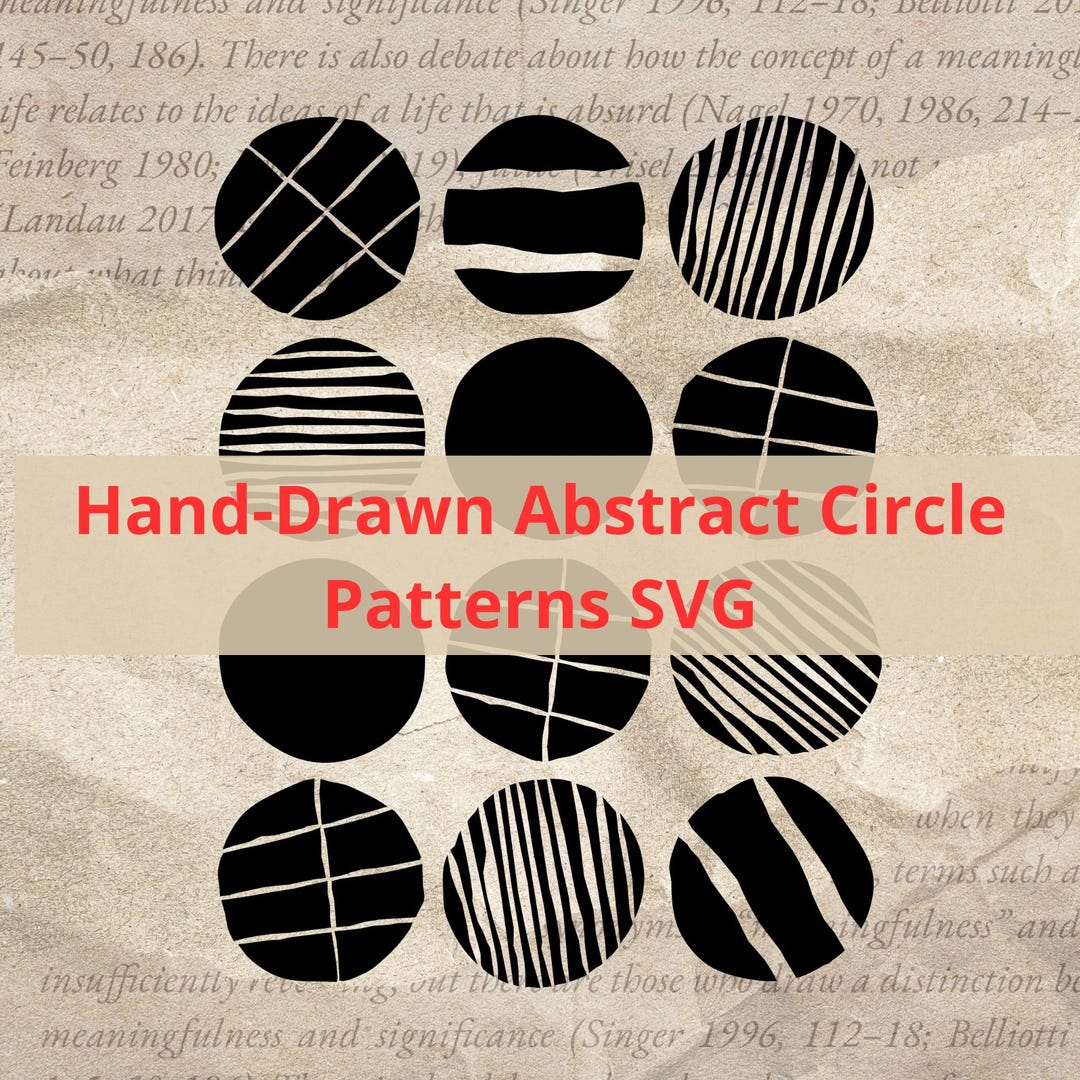 Organic Circle Pattern SVG for Mixed Media, Laser Cutting, Cricut ...