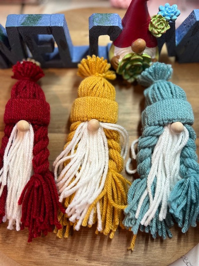 Yarn Gnomes With Braids - Etsy