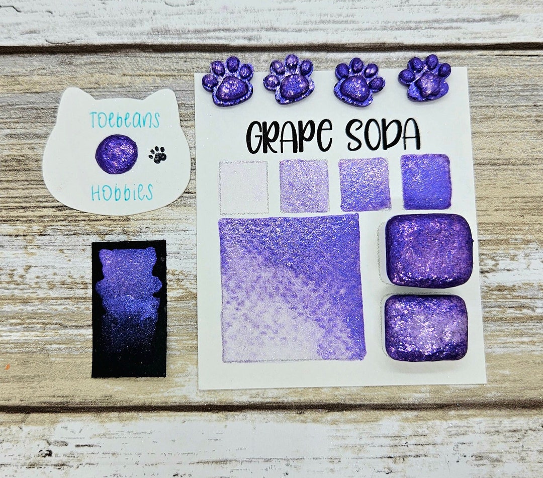 Grape Soda | Purple Handmade Watercolor Paint | Colourshift | Paw ...