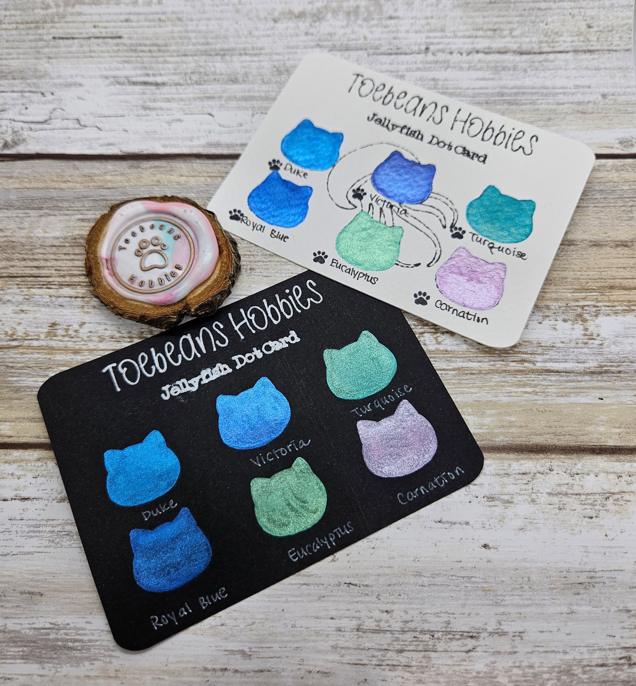 Jellyfish Set Handmade Watercolor Paint Mica Metallic - Etsy Canada