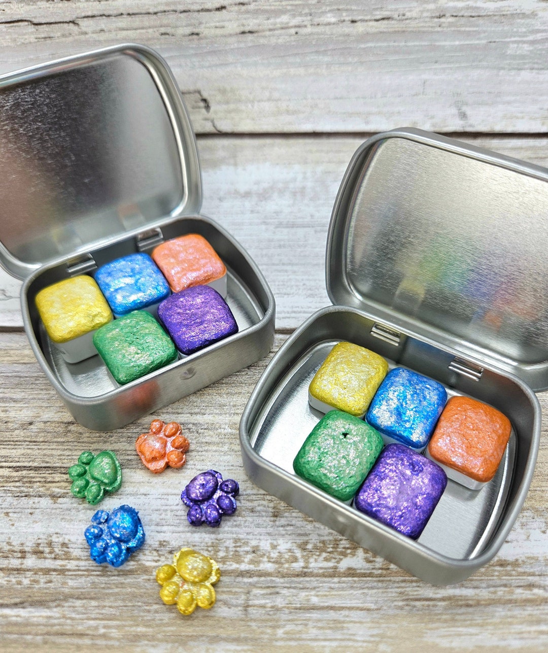 Soda Pop Set | Handmade Watercolor Paint | Colourshift | 2ml Half Pan ...