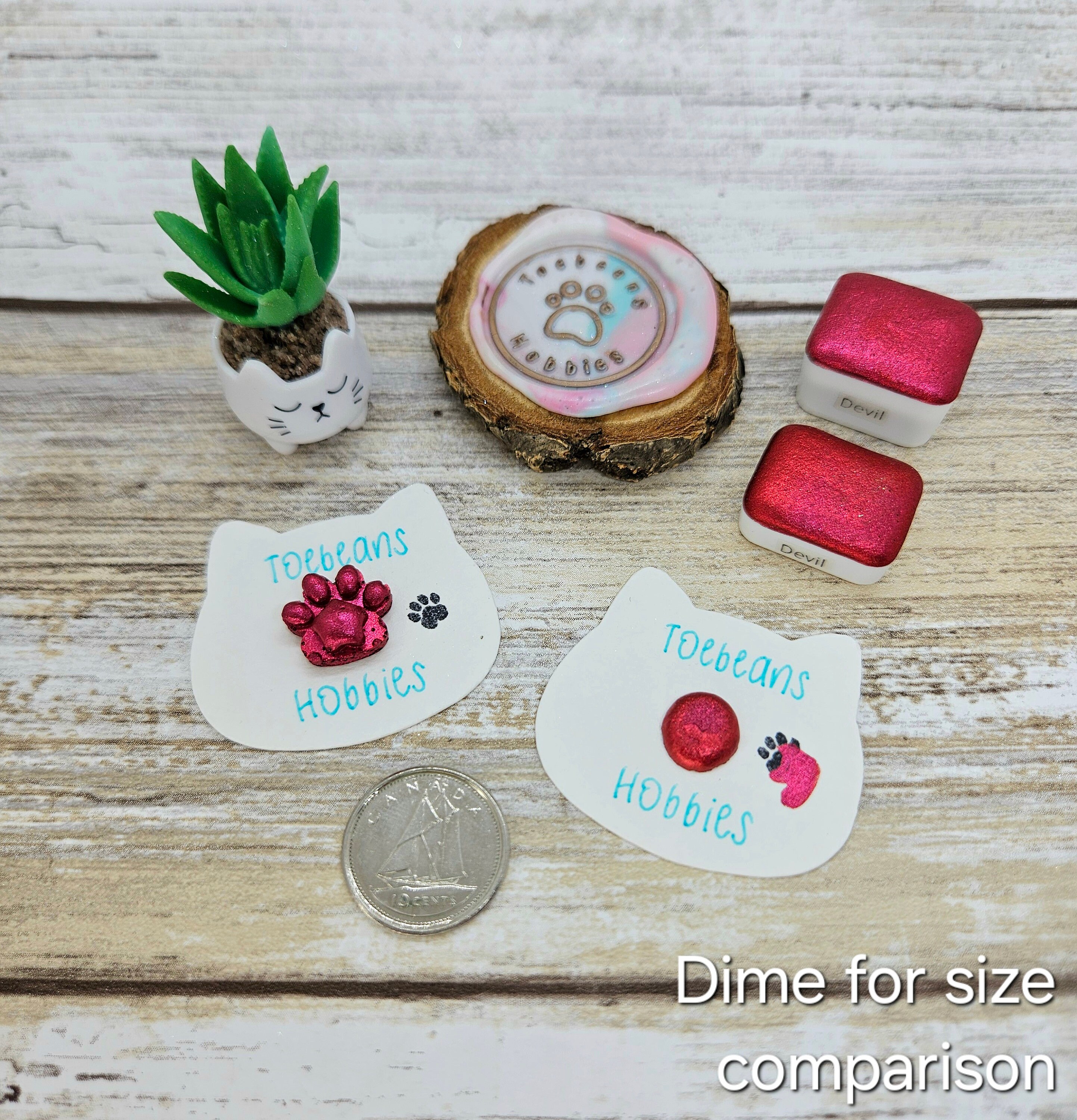 Devil | Red Handmade Watercolor Paint | Mica Metallic | Paw Sampler ...